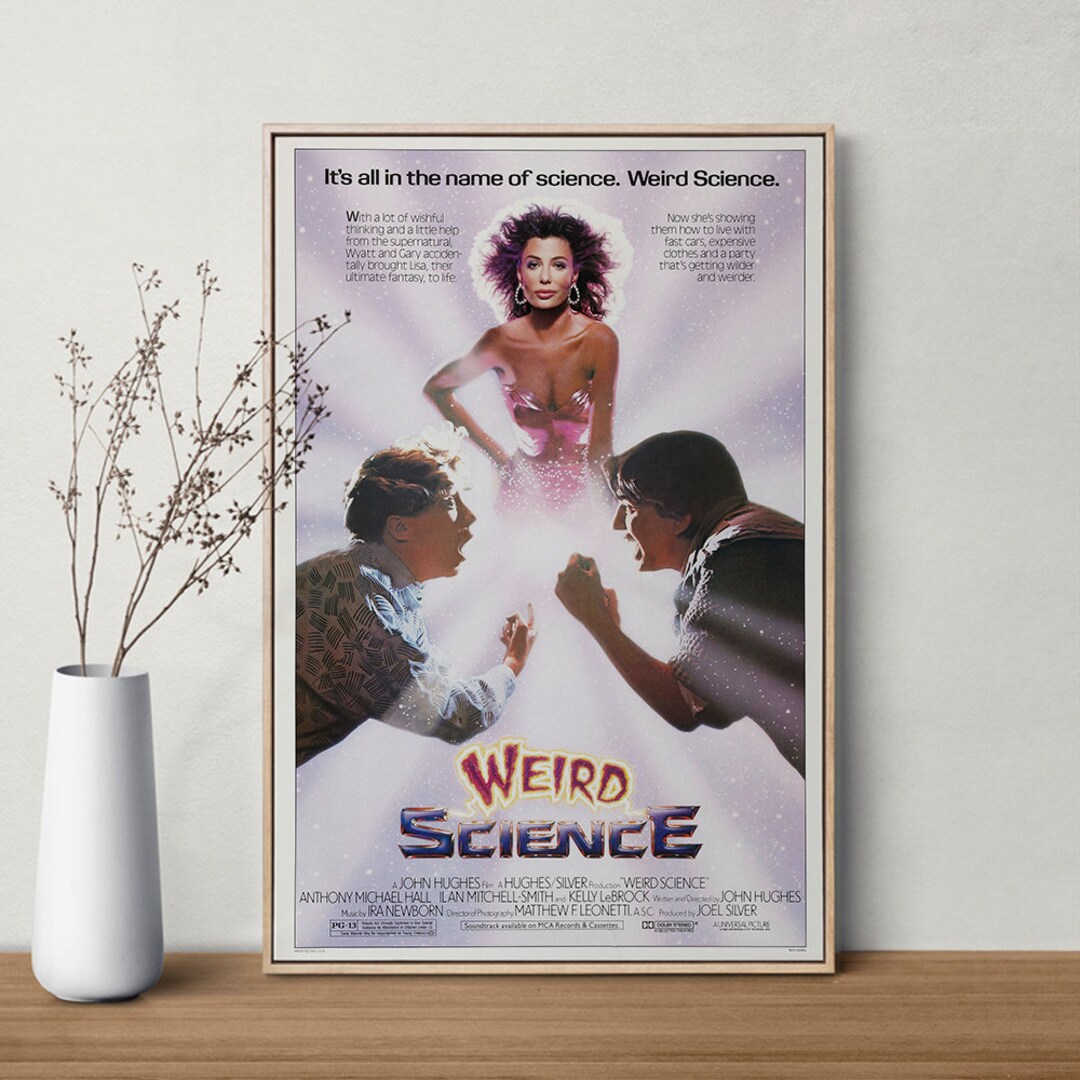 Weird Science Retro Movie Poster, Movie Wall Art, Canvas Poster ...