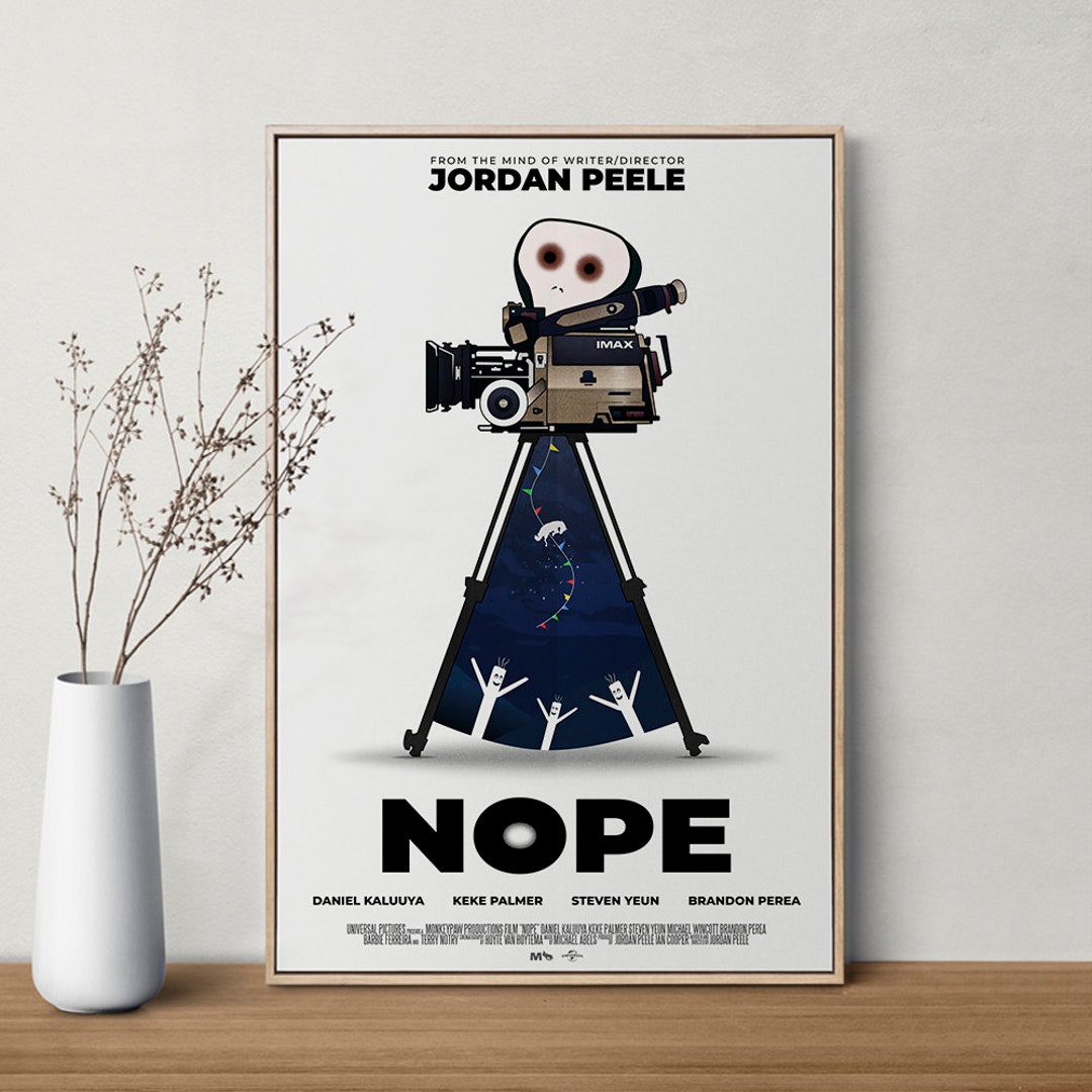 Nope Movie Poster, Movie Wall Art, Canvas Poster Printing, Custom ...