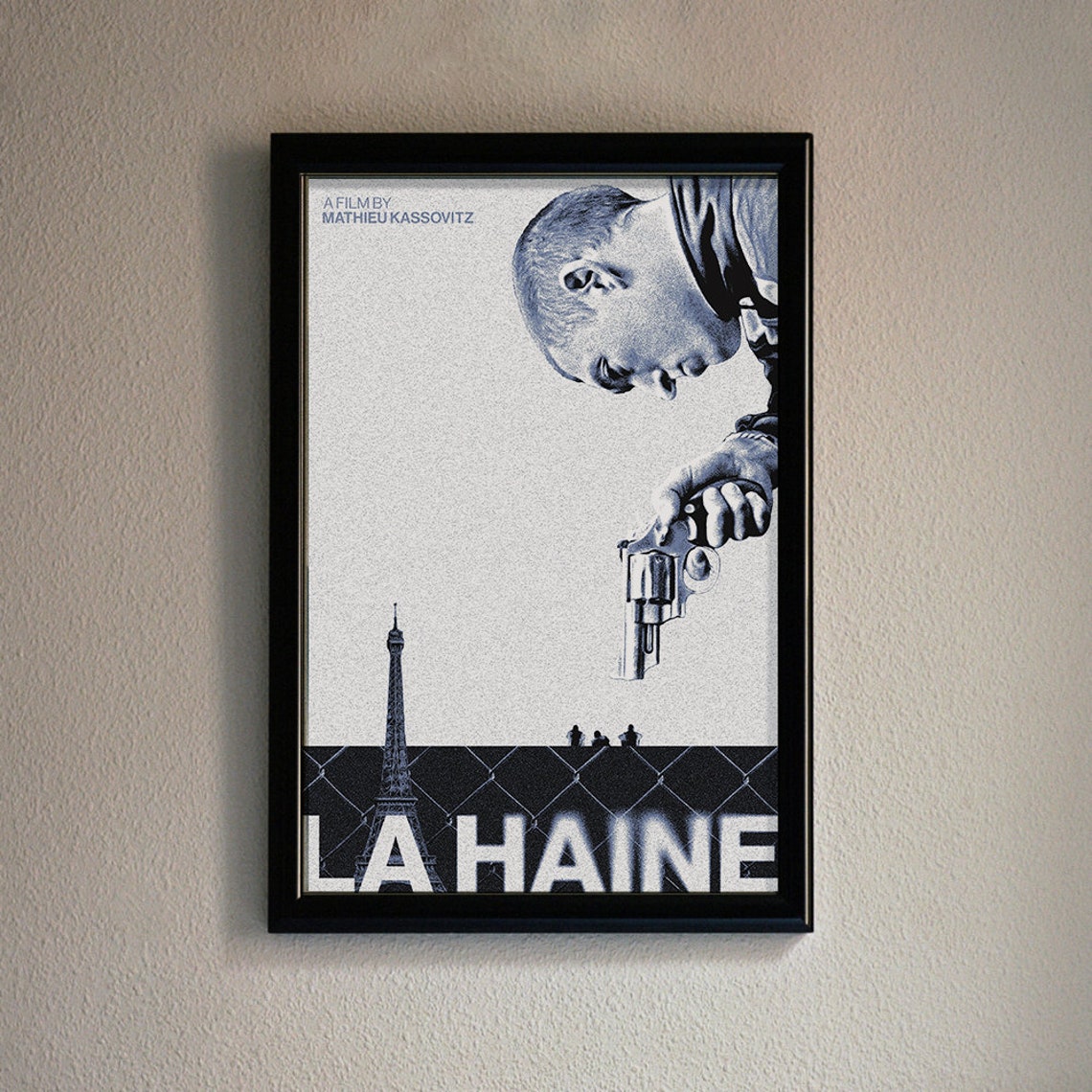 La Haine Retro Movie Poster, Movie Wall Art, Canvas Poster Printing ...