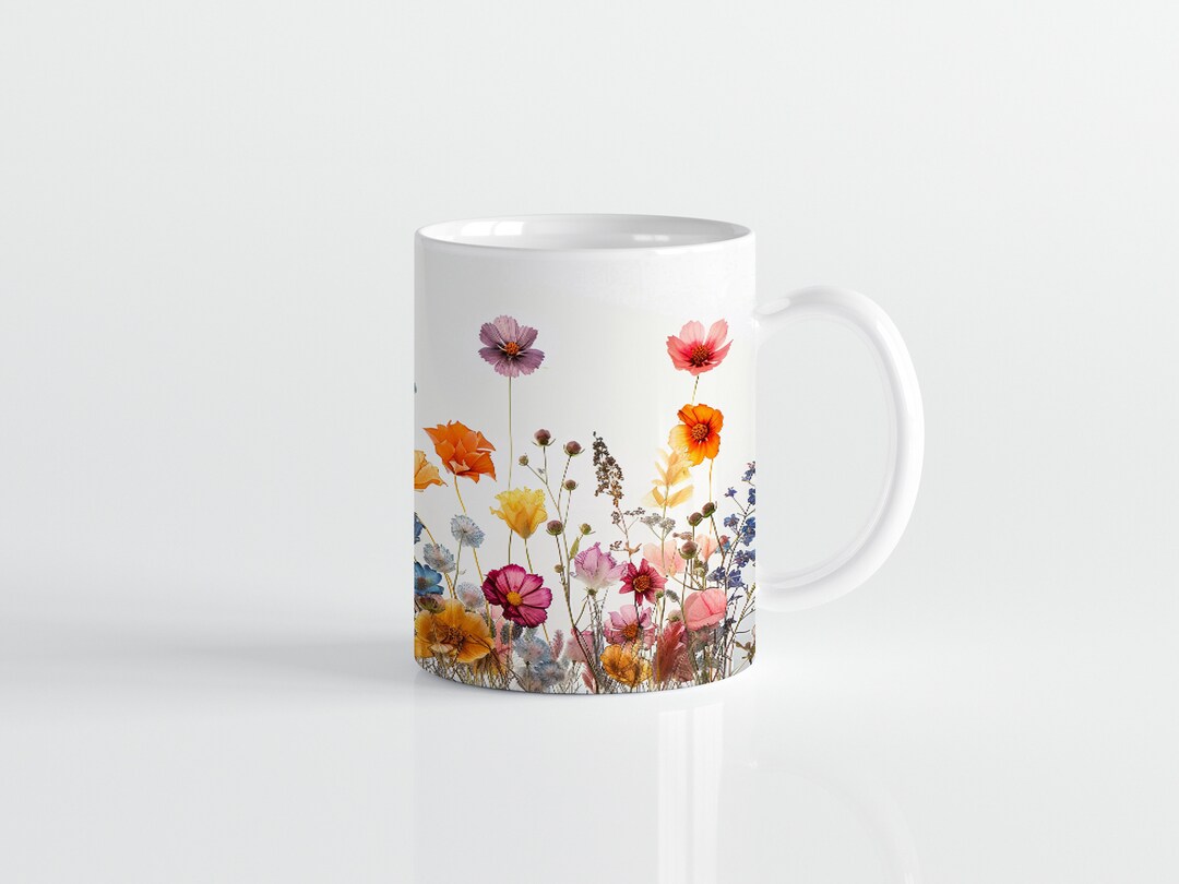 Blumen Tasse, Wildblumen Cottagecore Kaffeetasse, Blumen Garten Liebhaber, Geschenk Für Mutter ...