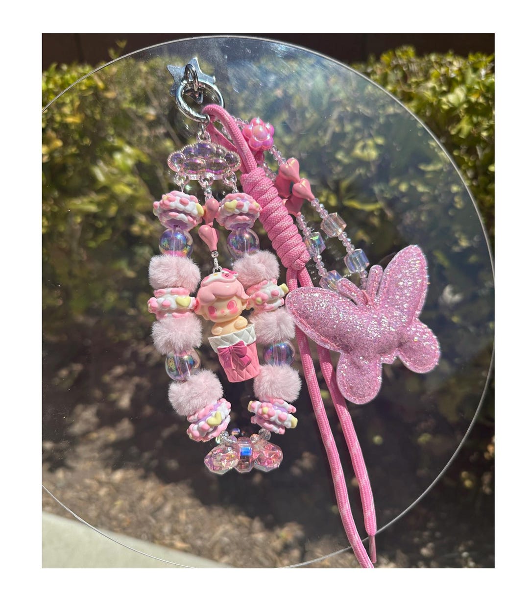 Bag Chain, Dimoo Kitty, Popmart, Pink Chain - Etsy