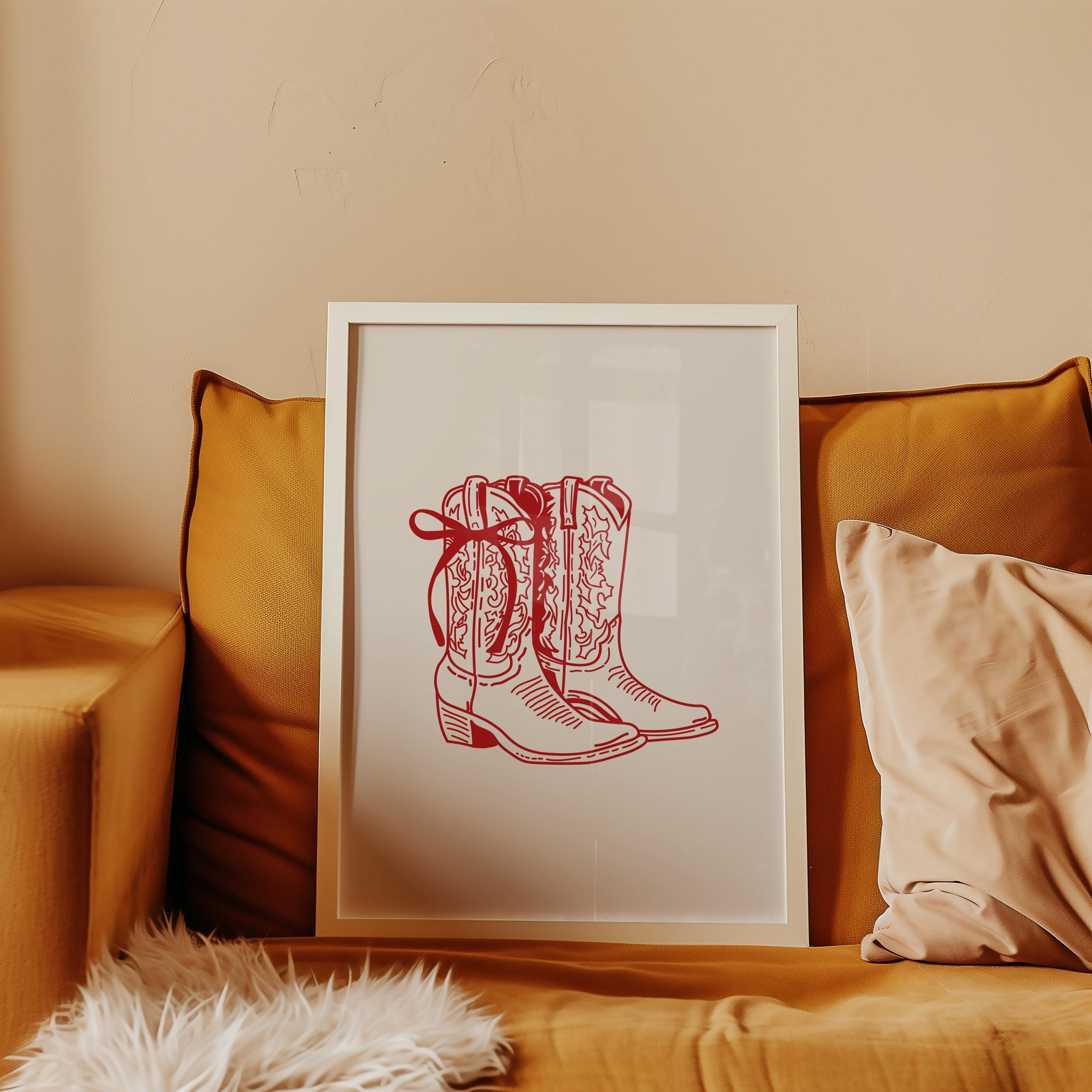 Cowboy Boots Digital Print - Etsy