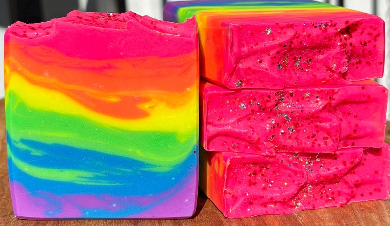 BORA BORA RAINBOW Soap | Artisan Soap | Bar Body Soap | Sunset Soap ...