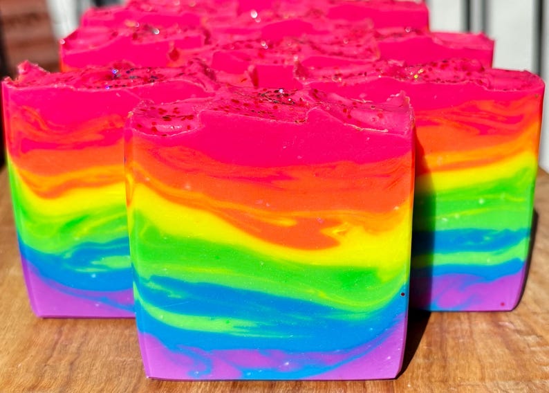 BORA BORA RAINBOW Soap | Artisan Soap | Bar Body Soap | Sunset Soap ...