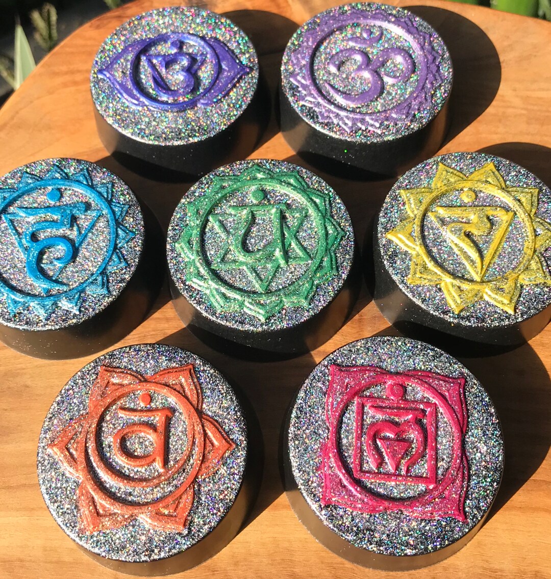 CHAKRA SOAP | Galaxy Soap | Holographic Glitter Soap | Glycerin Soap ...