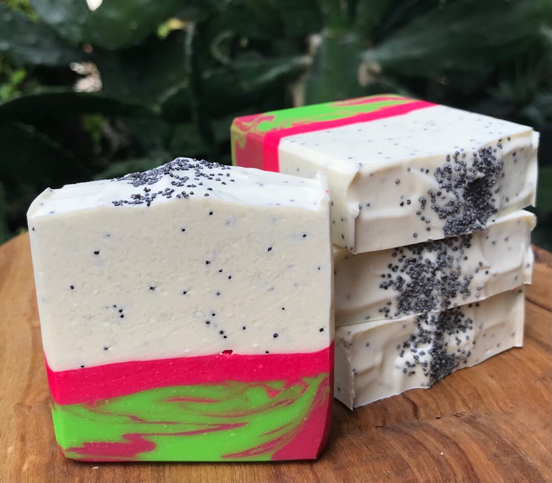 PINK DRAGONFRUIT SOAP | Pitaya Soap | Fruity Soap | Summer Soap | Exfoliating Soap | Artisan ...