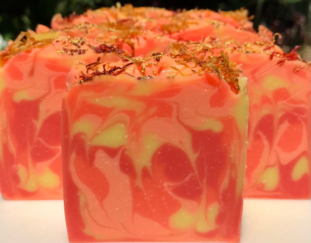 MANGO MANDARIN Soap | Citrus Artisan Spa Body Soap - Etsy