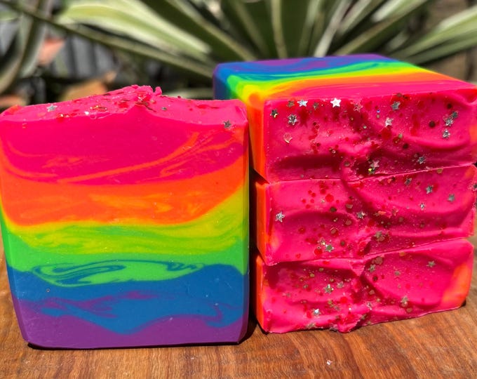 BORA BORA RAINBOW Soap | Artisan Soap | Bar Body Soap | Sunset Soap ...