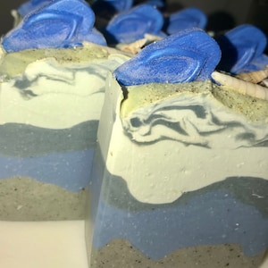 MIDNIGHT WATERS Artisan SOAP | Ocean Soap | Beach Soap | Flip Flop Soap ...