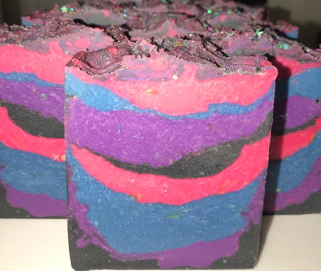Milky Way GALAXY SOAP | Triple Butter | Artisan Rose Soap | Patchouli ...