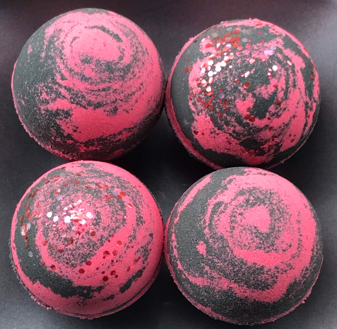 Large LOVE Bomb DARK ROMANCE Sparkle and Shimmer Glitter Fizzy Bath ...