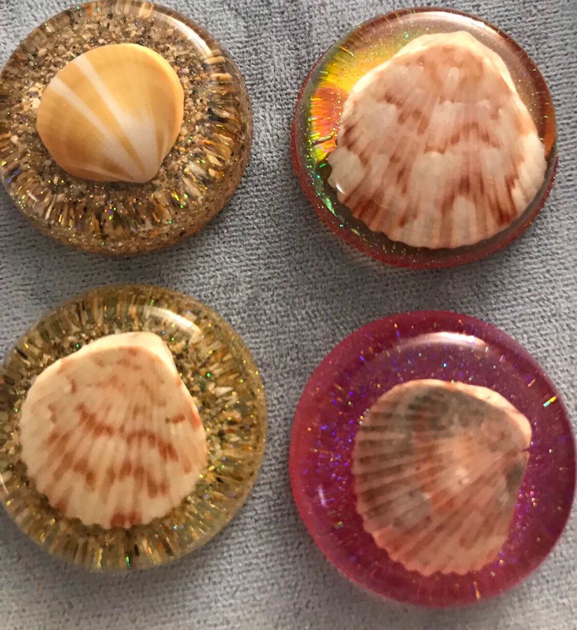 Resin Refrigerator Magnets Pineapple Sea Shells Sunshine | Etsy
