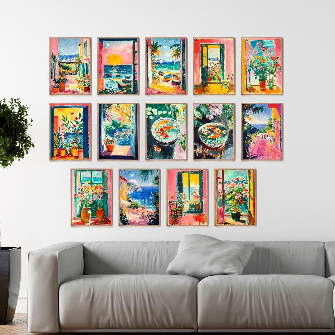 Set of 14 Matisse Art, Henri Matisse Print, Henri Matisse Exhibition ...