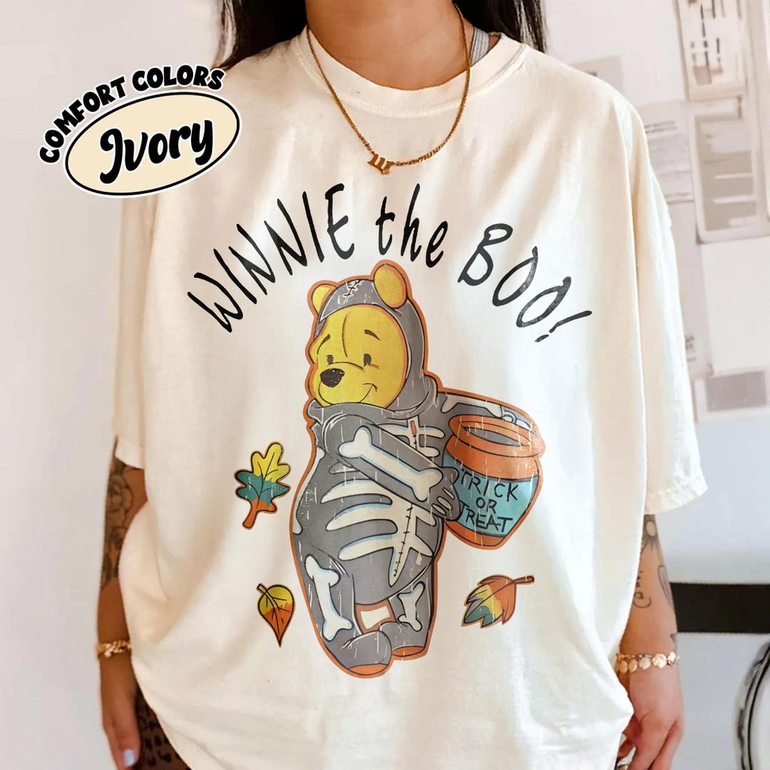 Vintage Winnie the Boo Halloween Comfort Colors Shirt, Disneyland ...