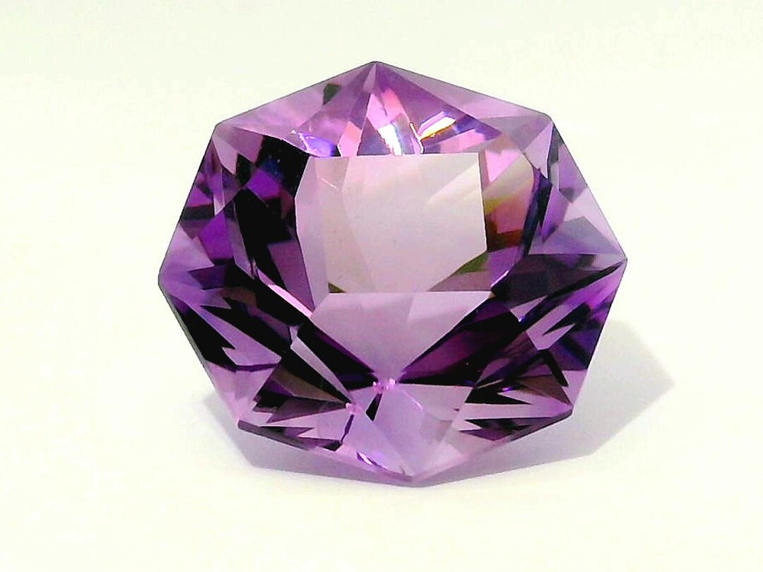 12.40 Carat - Top Natural Amethyst Loose Gemstone, Amethyst Octagon ...