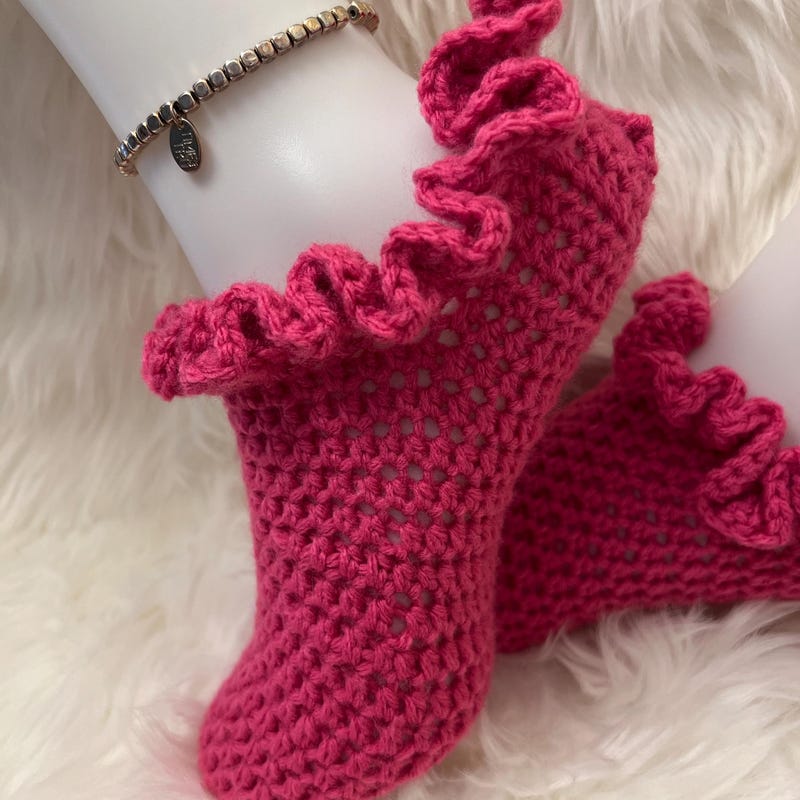 Ruffle Socks - Etsy