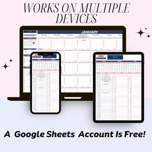 Monthly Calendar Spreadsheet Template Google Sheets | Task Tracker ...