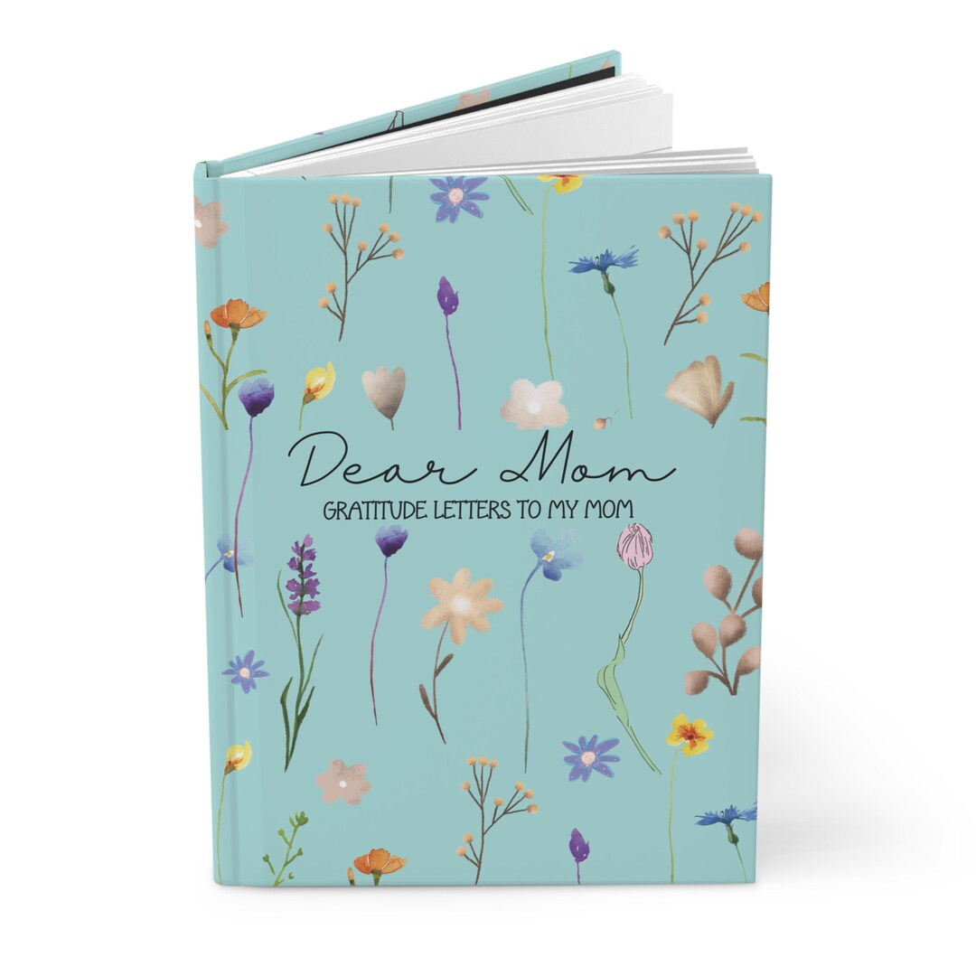 Personalized Mothers Day Journal, Gratitude Letter to Mom Grandma Gigi ...