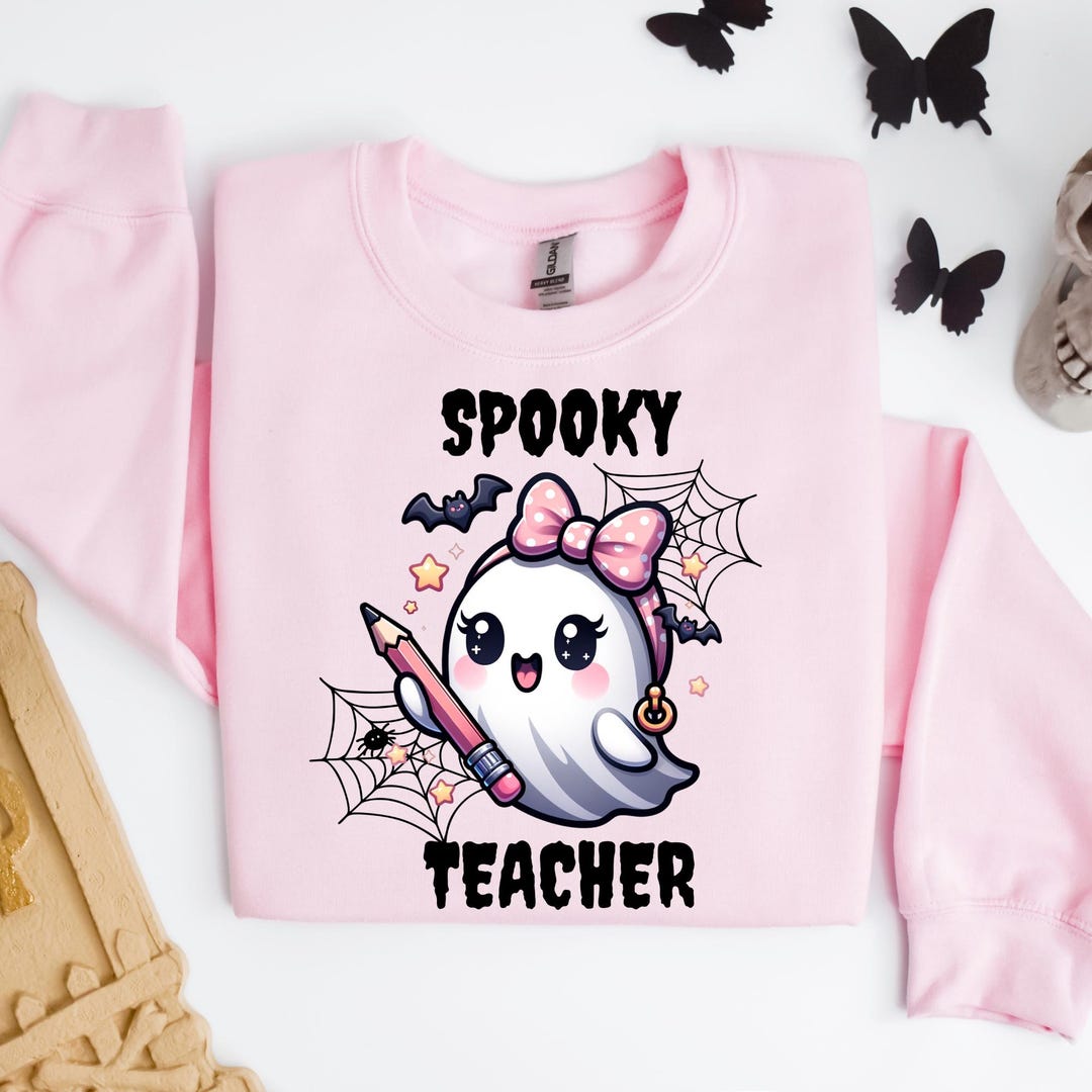 Spooky Teacher Png, Teacher Halloween Png, Teacher Ghost Png, Fall ...