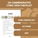 2 Euro Commemorative 2006 Coins Checklist Printable Coin Collectibles ...
