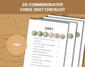 2 Euro Commemorative 2006 Coins Checklist Printable Coin Collectibles ...