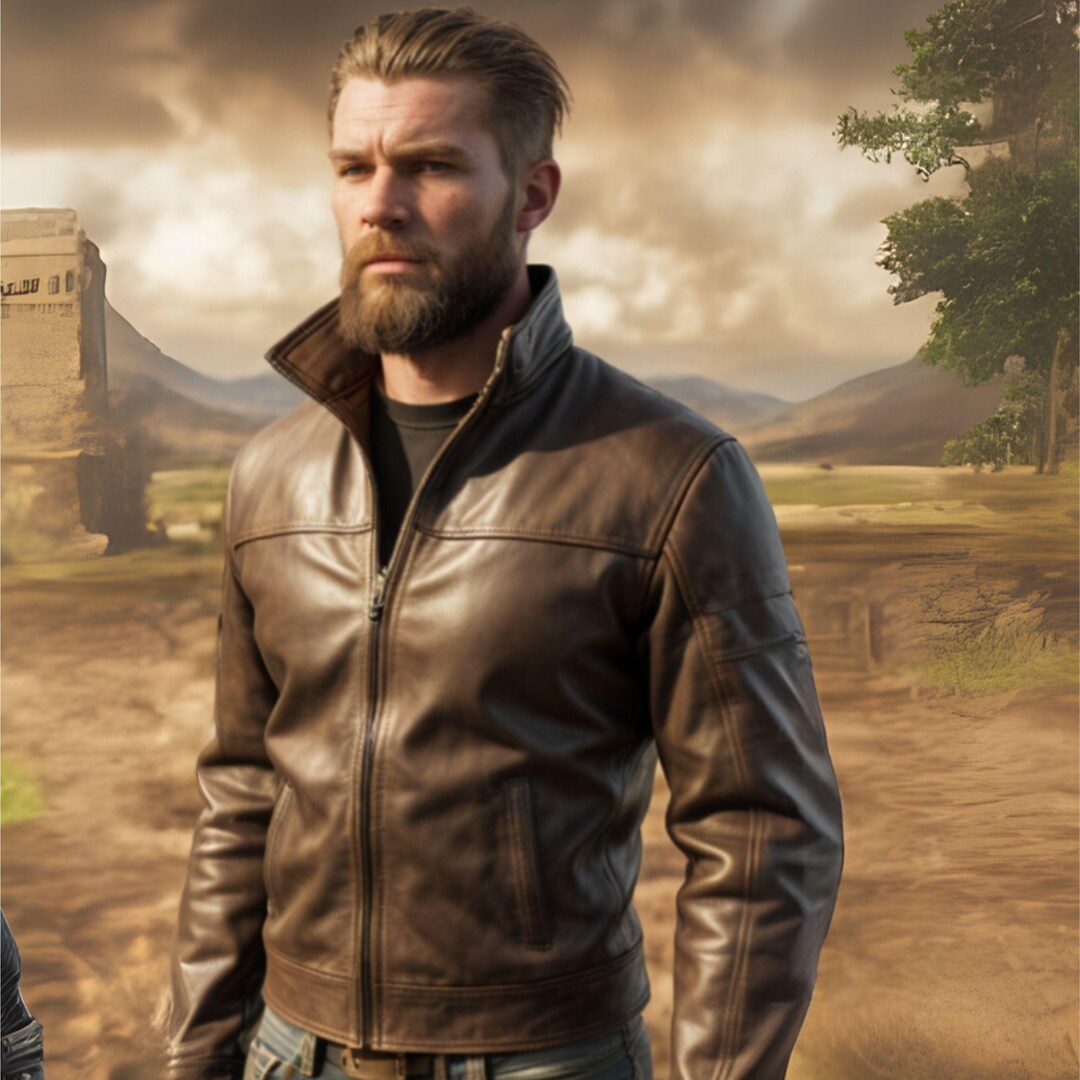 Men's Viking Leather Jacket | Custom Norse Battle Coat | Handcrafted ...