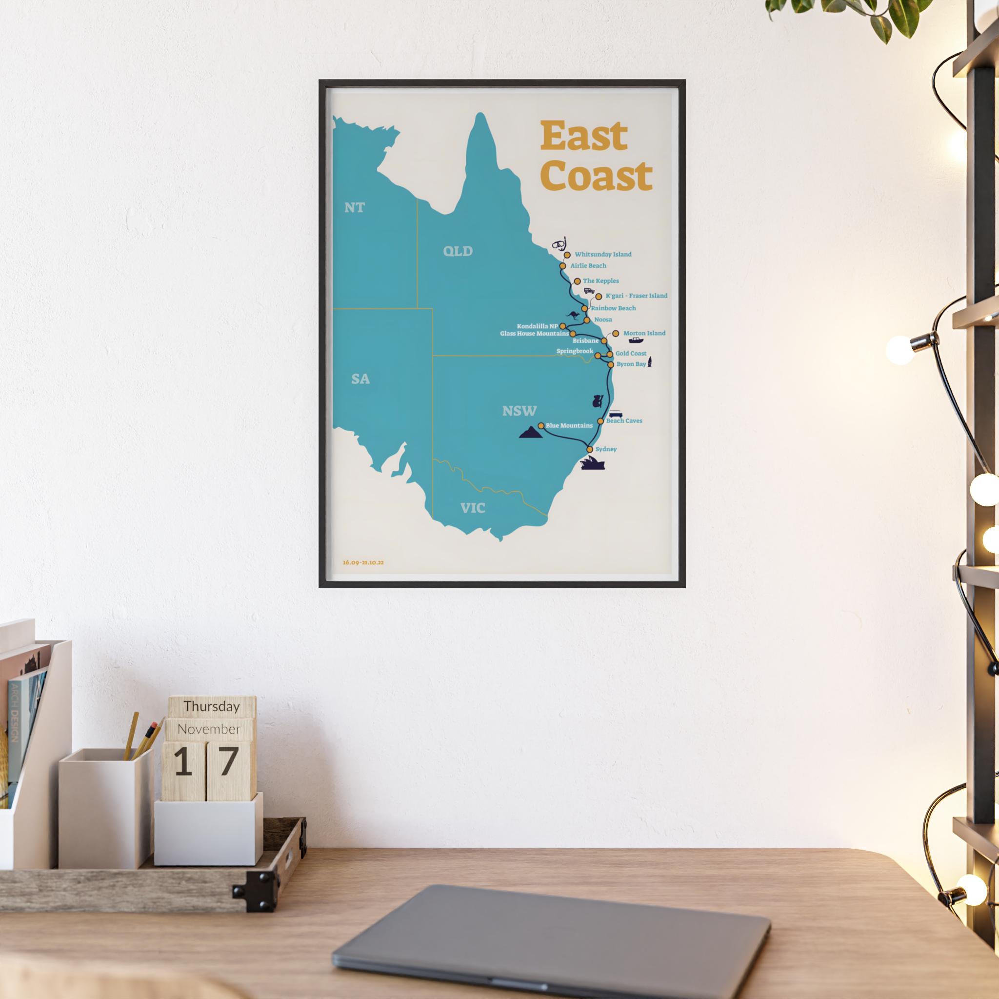 Custom Made Travel Infographic Poster, Custom Map Print Gift, Wall Art ...