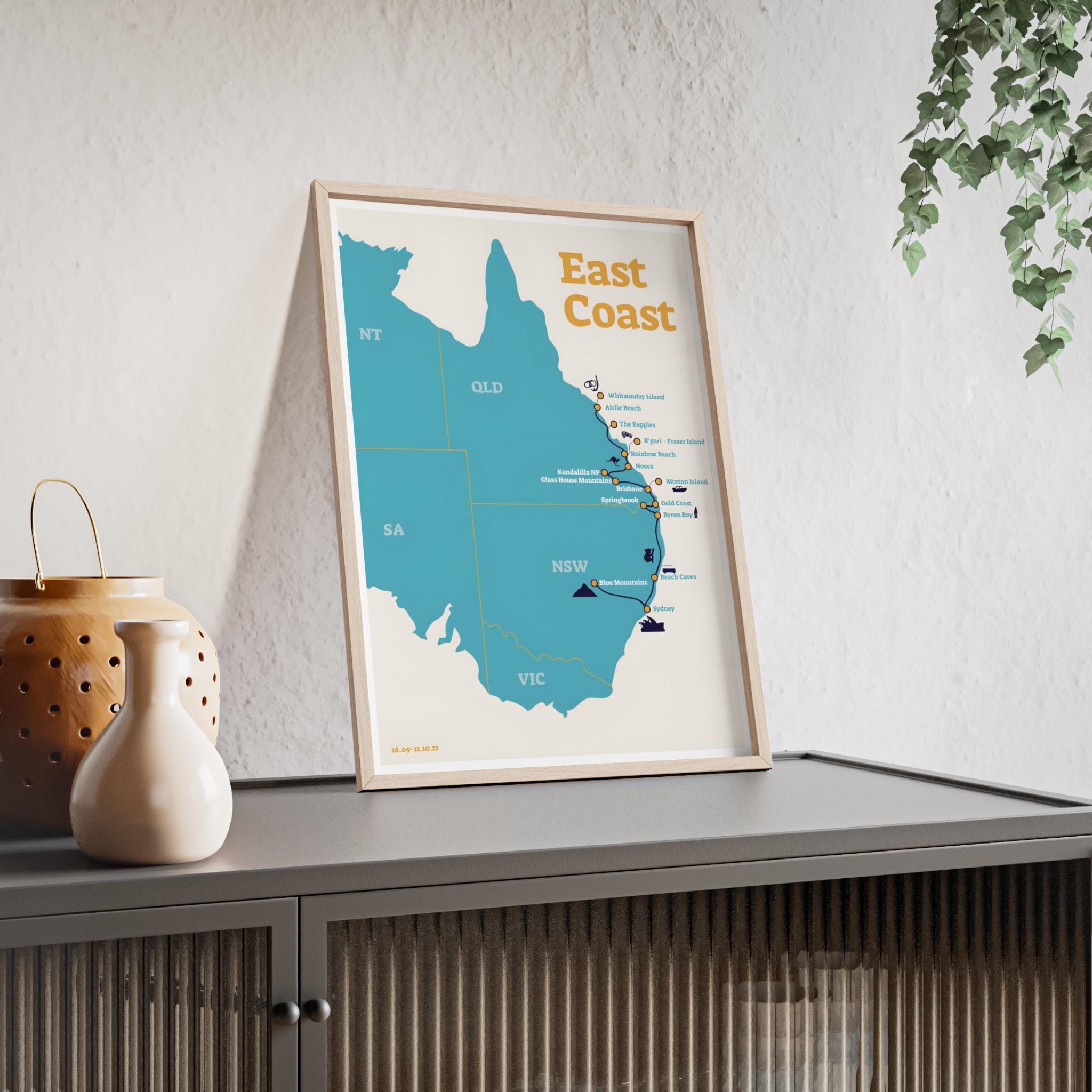 Custom Made Travel Infographic Poster, Custom Map Print Gift, Wall Art ...