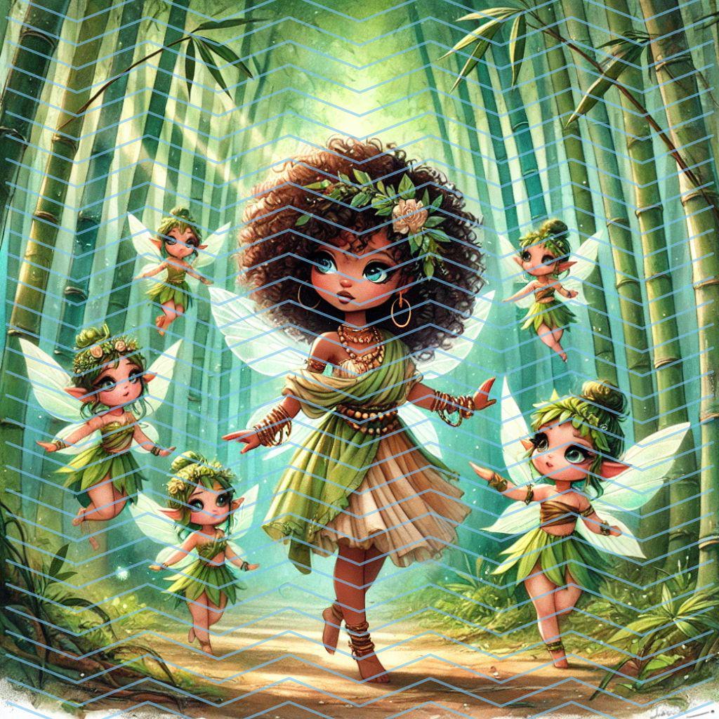 Black Girl Fairies Clipart, Clipart Bundle, Fairies Graphics ...