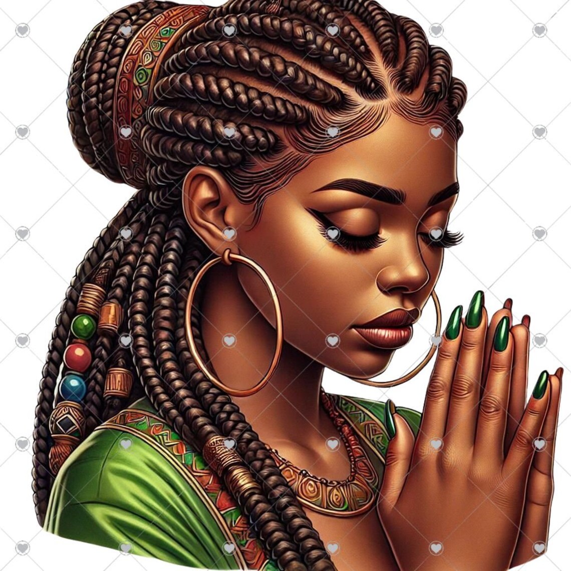 Church Ladies Clipart, Clipart Bundle, Digital Download, African American - Etsy