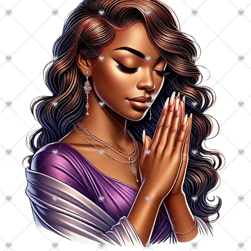 Church Ladies Clipart, Clipart Bundle, Digital Download, African American - Etsy