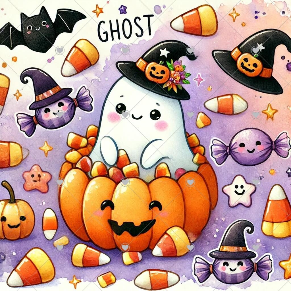 Halloween Clipart, Autumn Clipart, Fall Clipart, Digital Art, Digital ...