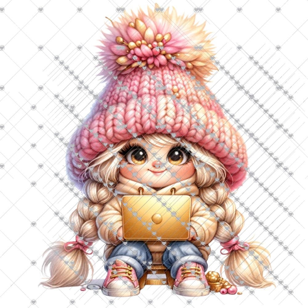 Gnome Kids Clipart, Clipart Bundle, Commercial Use, Digital Downloads ...
