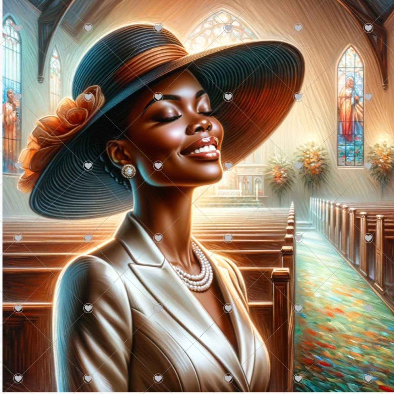 Church Ladies Clipart, Clipart Bundle, Digital Download, African American - Etsy Canada