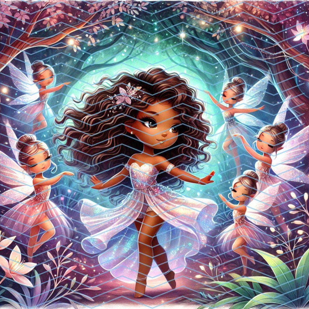 Black Girl Fairies Clipart, Clipart Bundle, Fairies Graphics ...