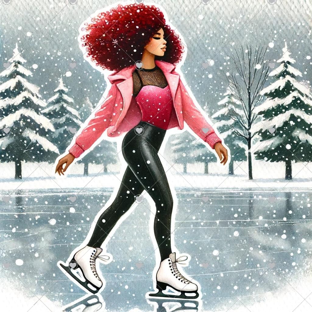Figure Skating Clipart, Figure Skater, Graphics, Clipart Bundle ...