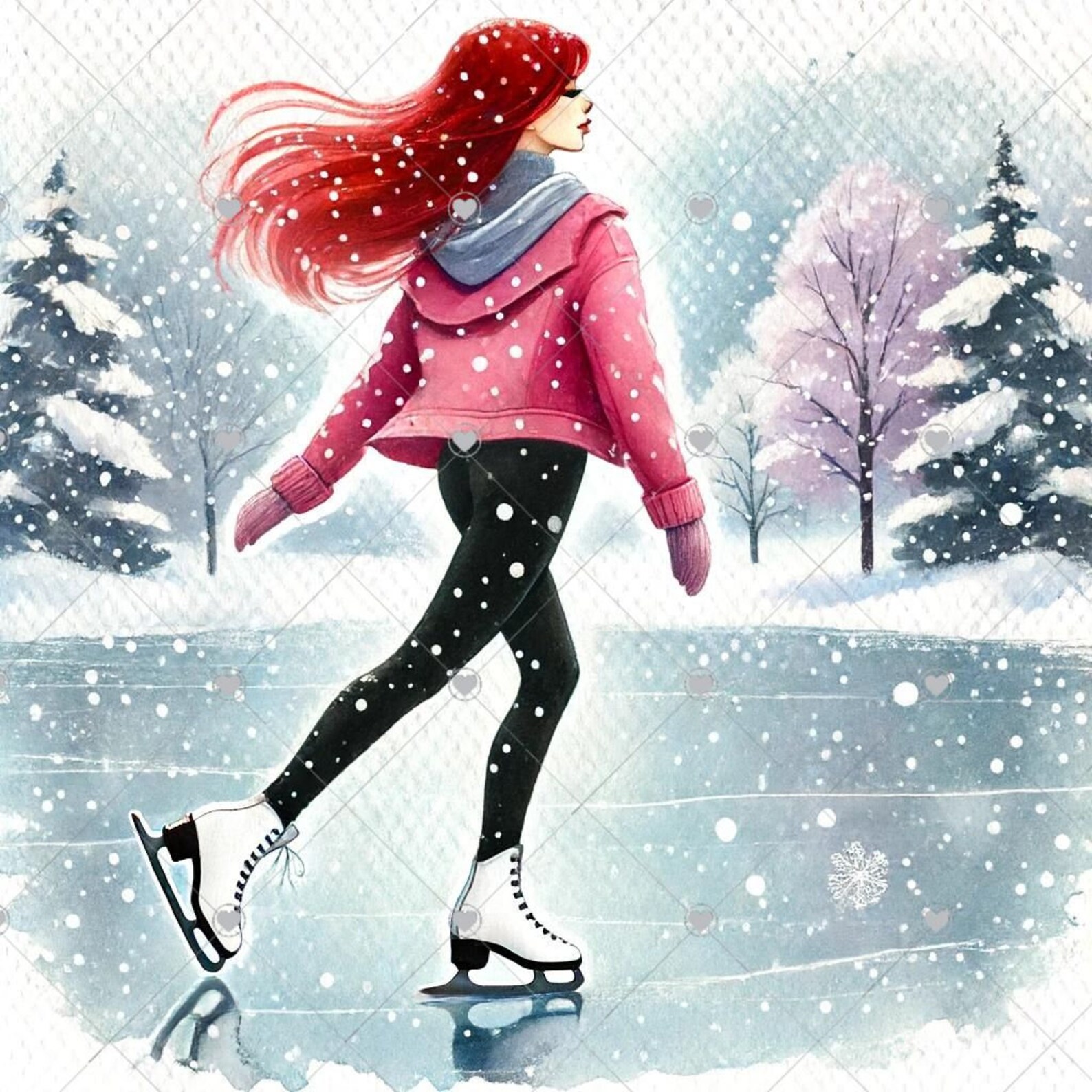Figure Skating Clipart, Figure Skater, Graphics, Clipart Bundle, Commercial Use - Etsy