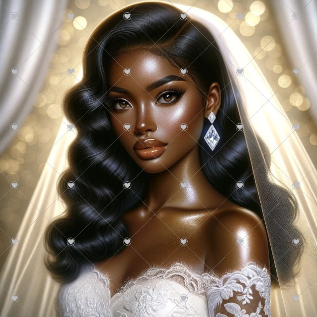 Bride Clipart Wedding Clipart African American Black Girl Magic