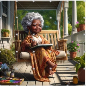 Black Women Clipart, Elderly Women, African American, Clipart Bundle - Etsy Canada