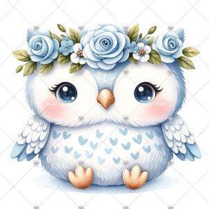 Cute Owl Clipart, Baby Owl Clipart, Owl Clipart, Baby Shower, Clipart ...