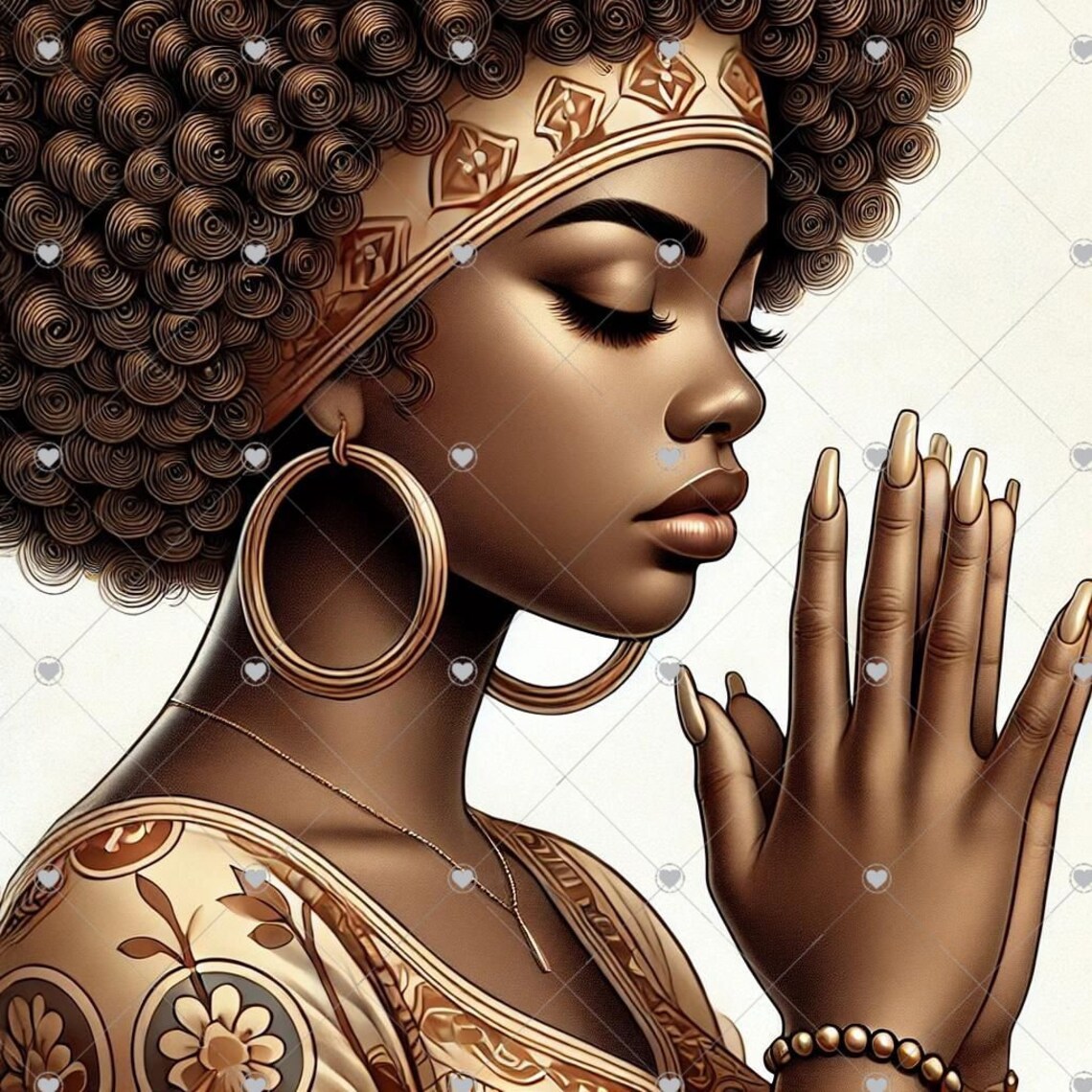 Church Ladies Clipart, Clipart Bundle, Digital Download, African American - Etsy