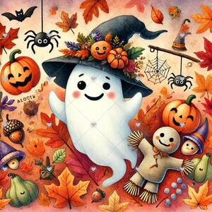 Halloween Clipart, Autumn Clipart, Fall Clipart, Digital Art, Digital ...