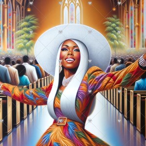 Black Women in Worship Clipart Bundle, Commercial Use, Church Clipart - Etsy