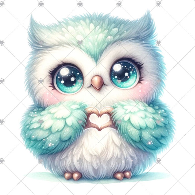 Cute Owl Clipart, Baby Owl Clipart, Owl Clipart, Baby Shower, Clipart ...