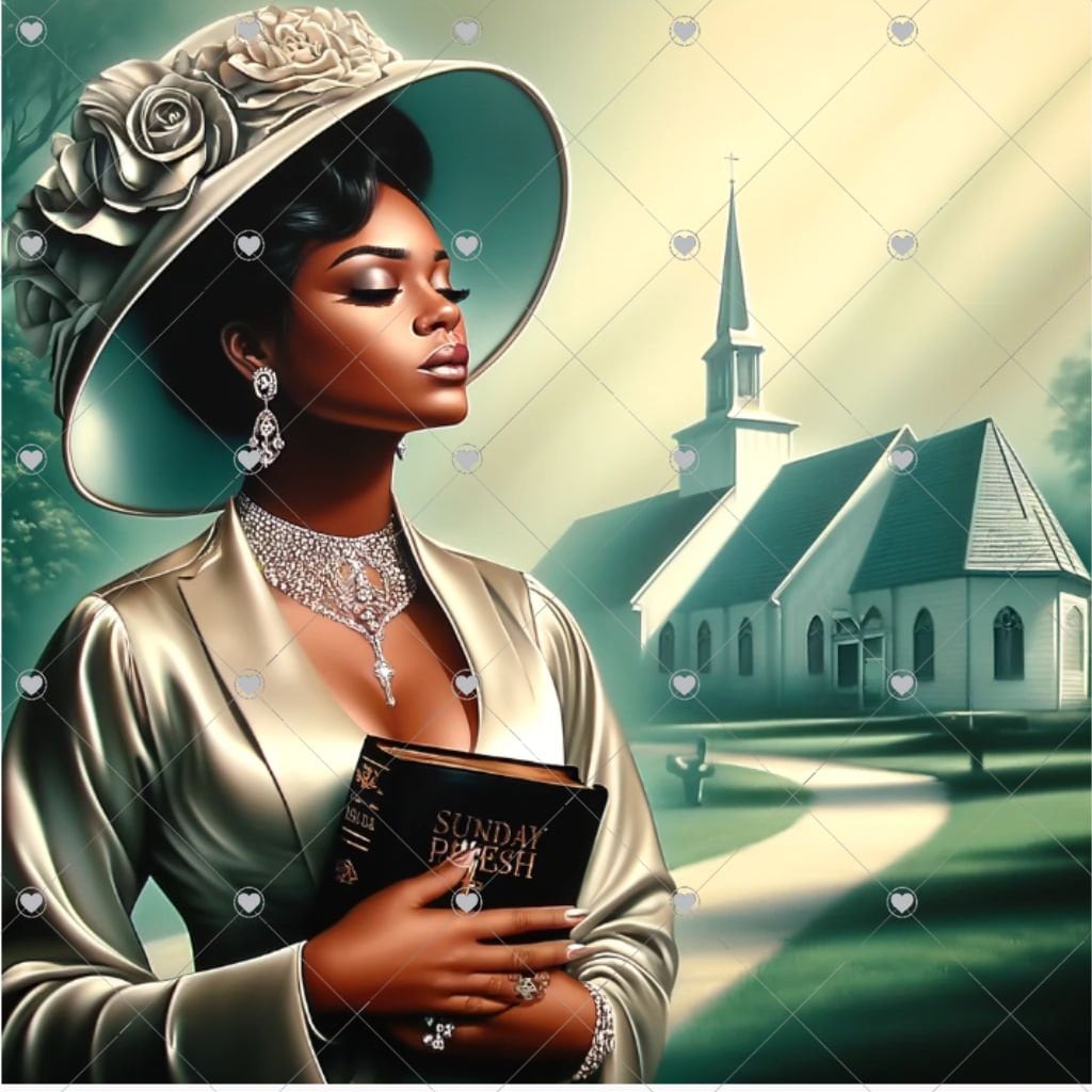 Black Women in Worship Clipart Bundle, Commercial Use, Church Clipart - Etsy