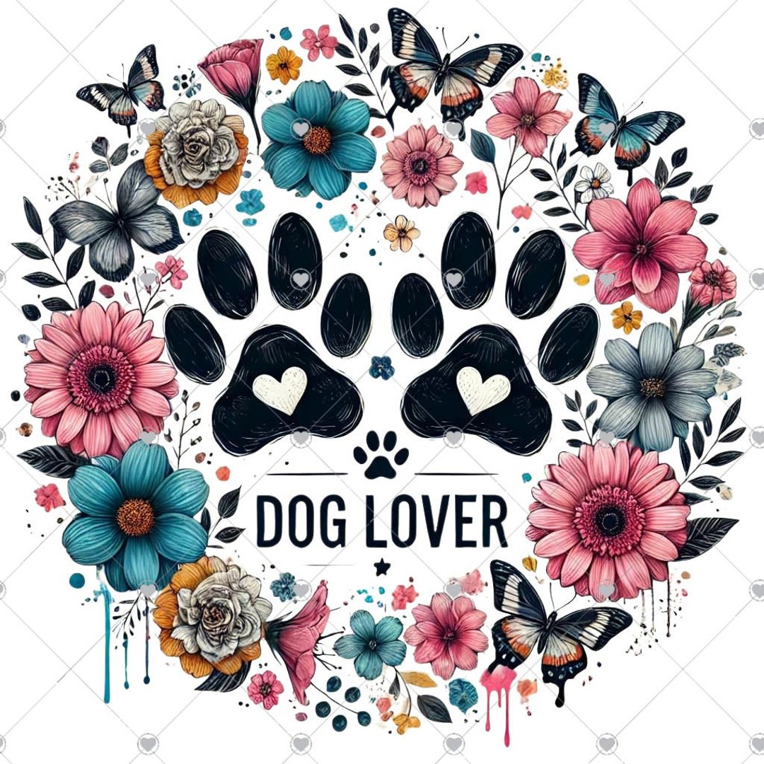 Dog Lover Clipart, Cat Lover Clipart, Clipart Bundle, Digital Download ...