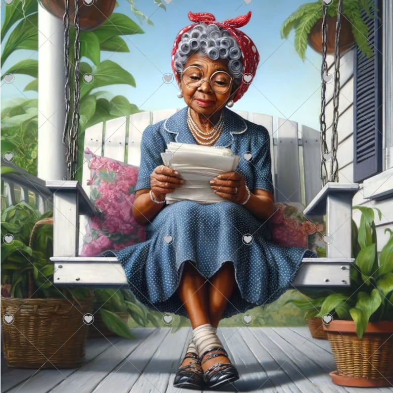 Black Women Clipart, Elderly Women, African American, Clipart Bundle - Etsy