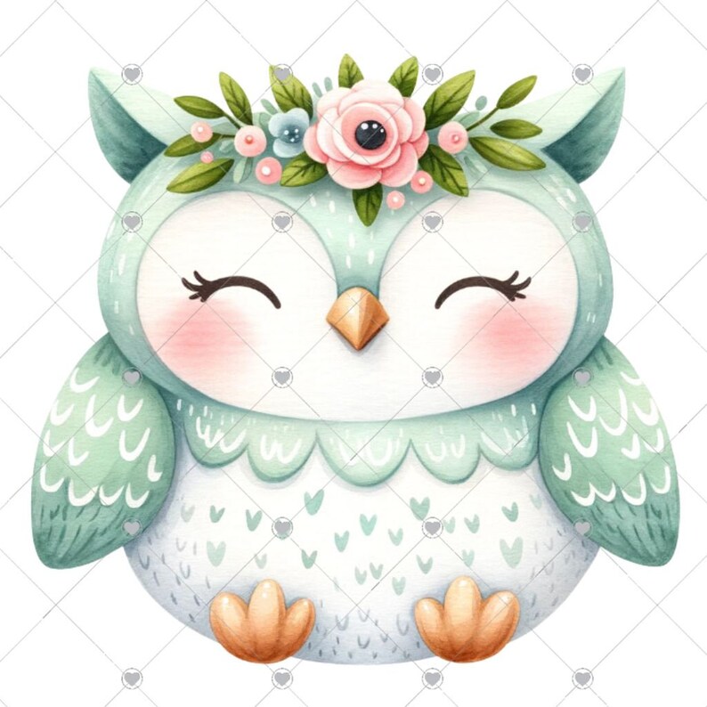 Cute Owl Clipart, Baby Owl Clipart, Owl Clipart, Baby Shower, Clipart ...
