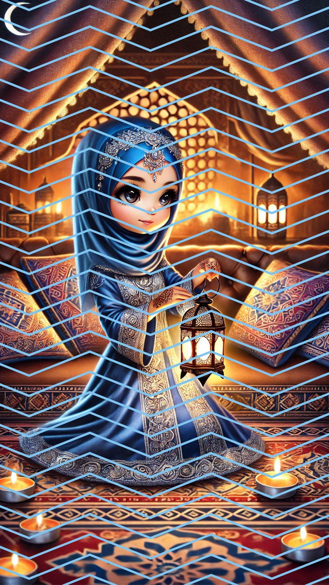 Ramadan, Islam Chibi Women and Men Clipart, Scrapbooking, Card Making ...