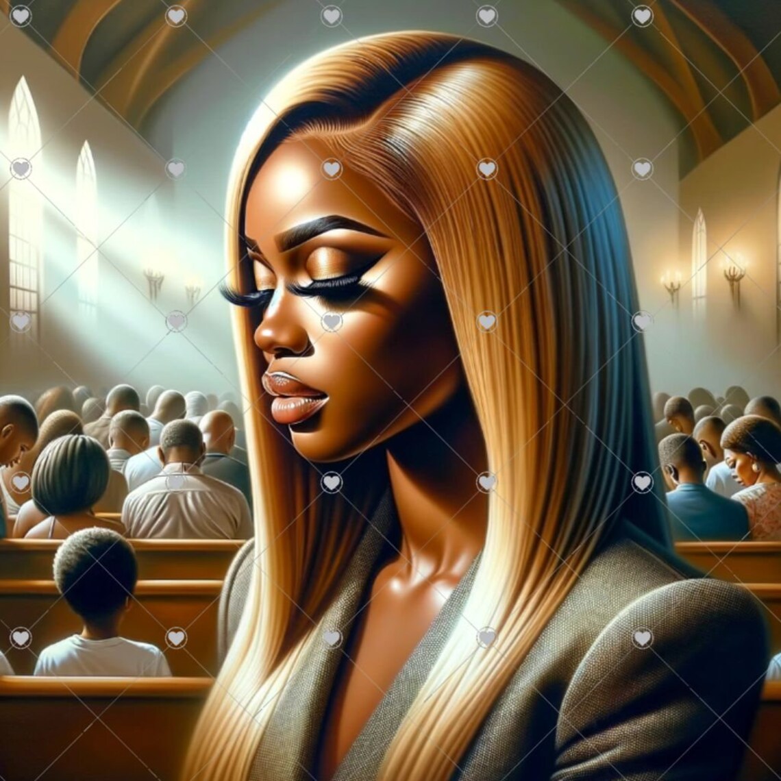 Black Women in Worship Clipart Bundle, Commercial Use, Church Clipart - Etsy